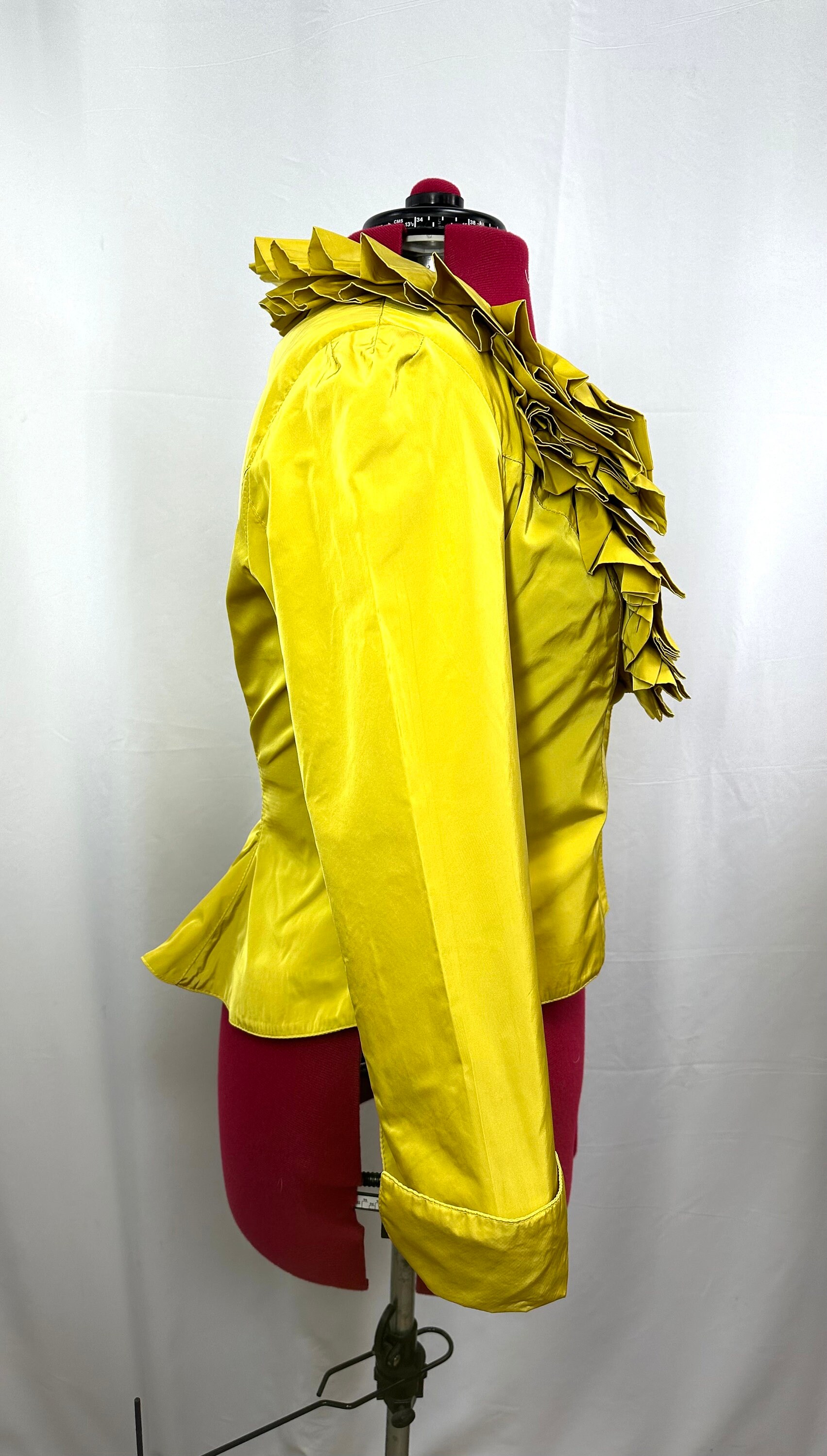 Extremely Stricking Special Satin Jacket by Speziale per Una Saffron ...