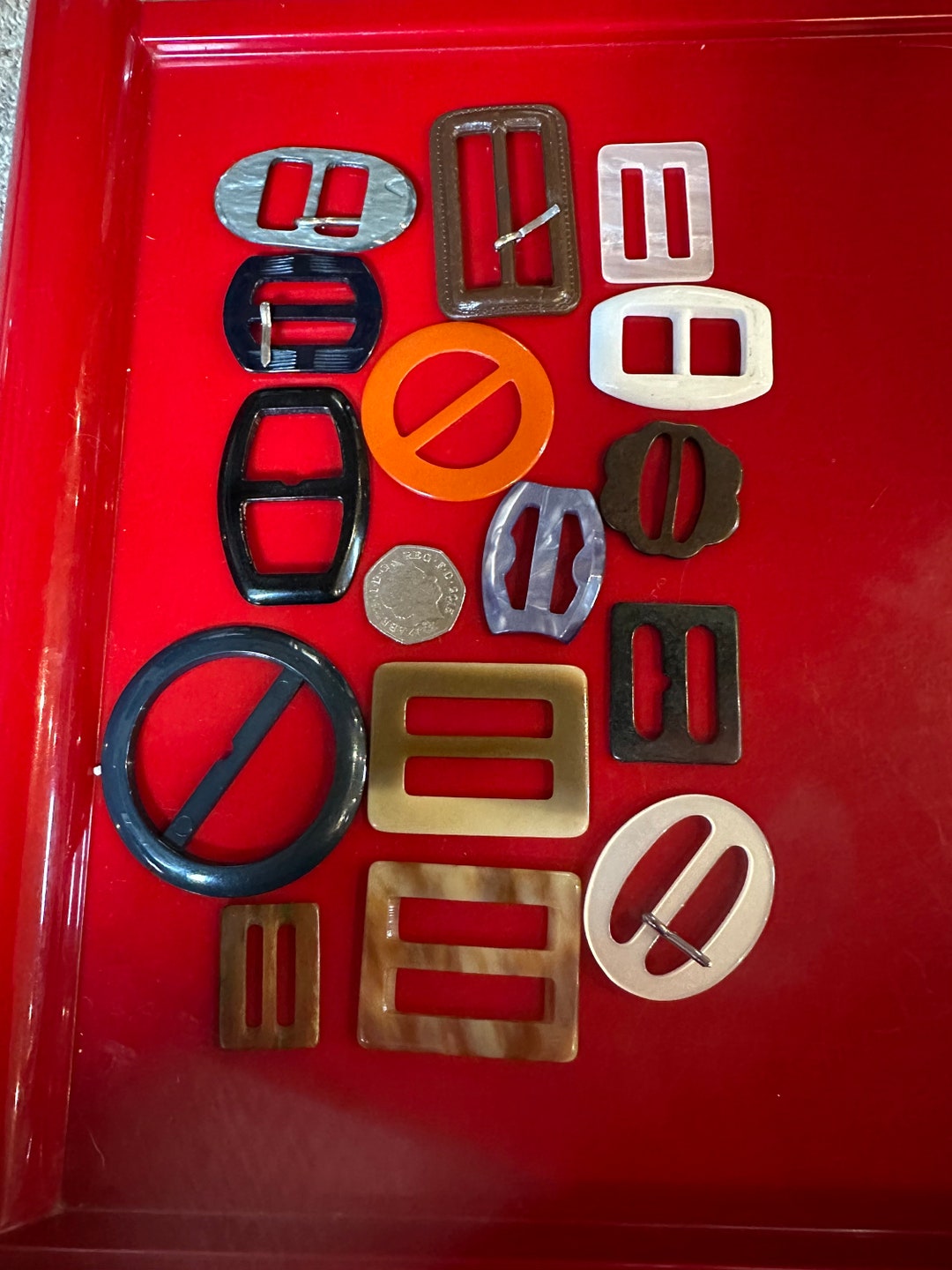 Vintage Buckles 18 Various Types, Styles and Colours . Plastic ...