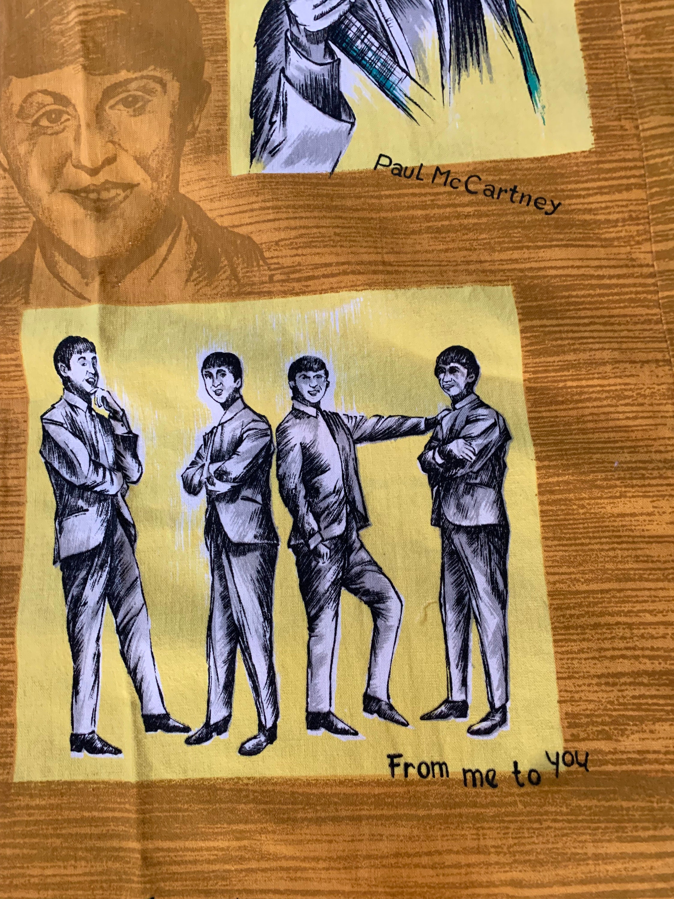 Original Vintage Rare Beatles Curtain Fabric - Etsy