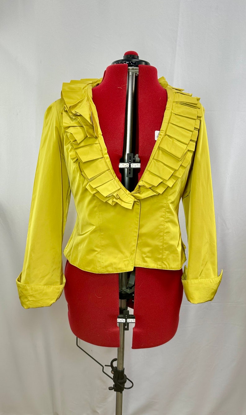 Extremely Stricking Special Satin Jacket by Speziale per Una Saffron ...