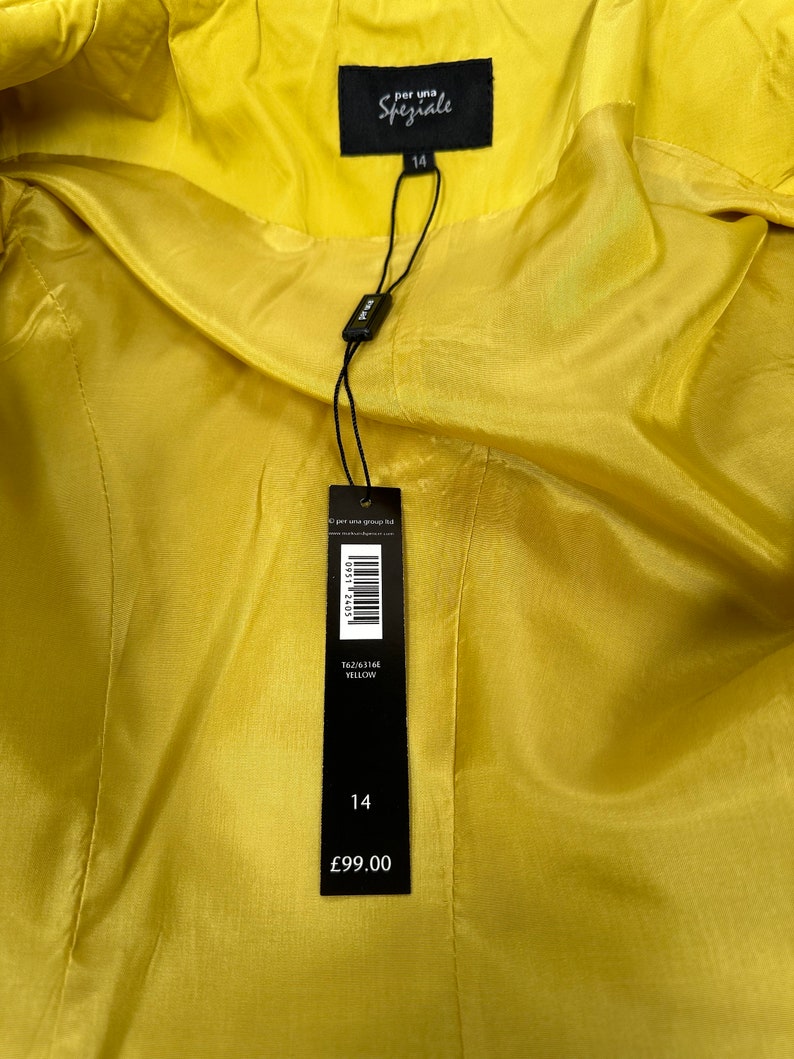 Extremely Stricking Special Satin Jacket by Speziale per Una Saffron ...