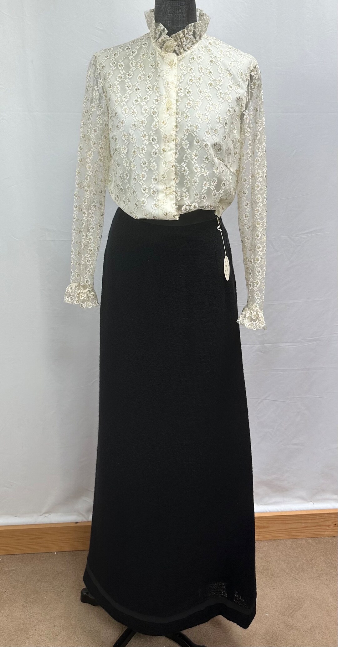 Vintage Angela Gore as New Ladies Wool Maxi Skirt, A-line, Fully Lined ...