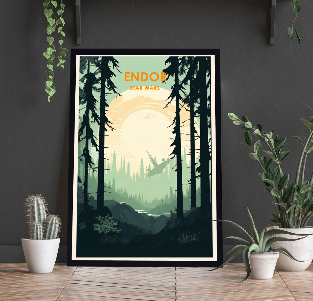 Endor Movie Poster, Endor Print, Endor Art, Star Wars, Movie Poster ...