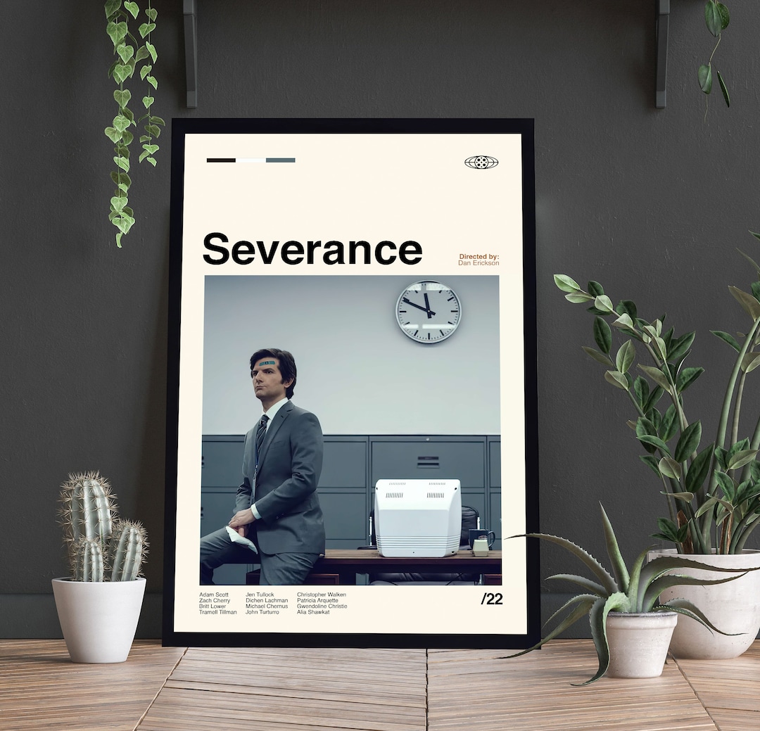 Severance Poster, Severance Print, Severance Movie Art, Retro Modern ...