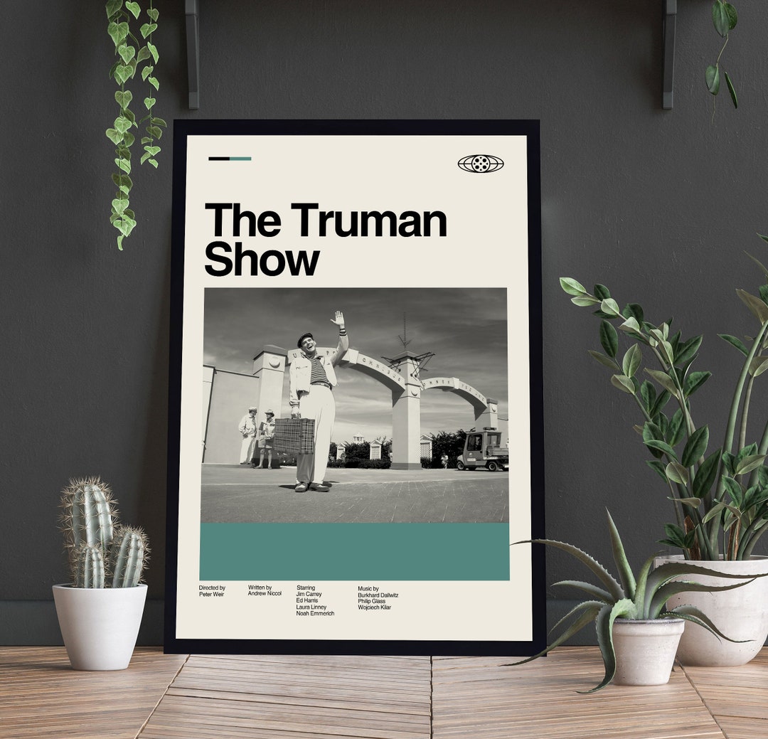 The Truman Poster the Truman Print Minimalist Movie Vintage - Etsy