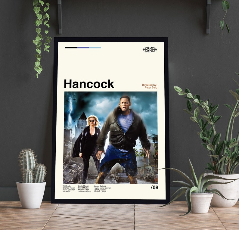Hancock Poster, Hancock Movie Poster, Hancock Retro, Custom Poster ...
