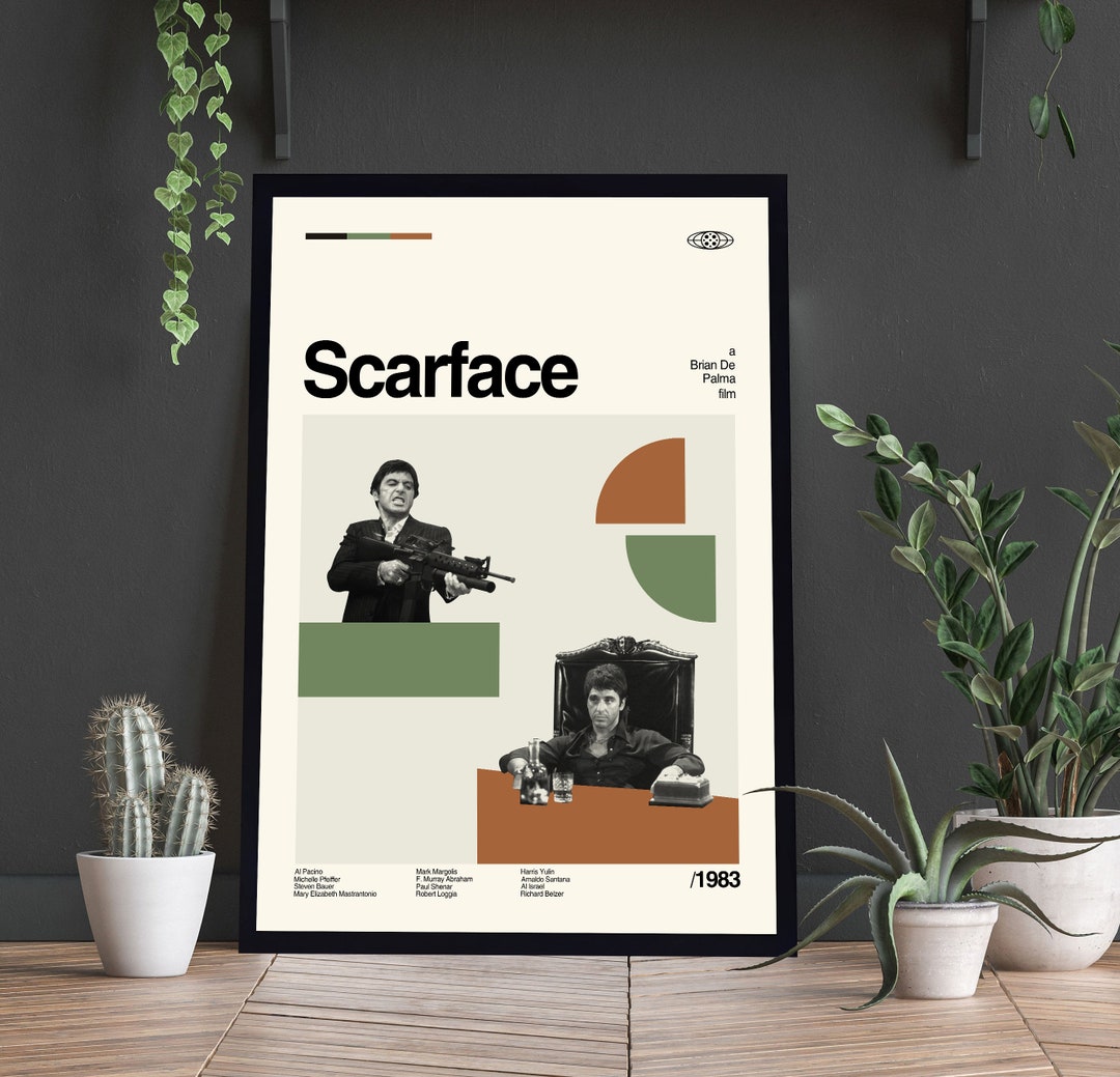 Scarface Movie Poster Scarface Print Minimalist Poster - Etsy
