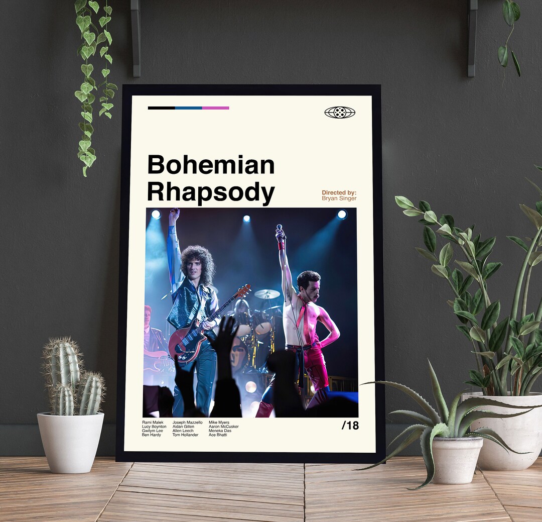 Bohemian Rhapsody Poster, Bryan Singer, Bohemian Rhapsody Movie, Custom ...