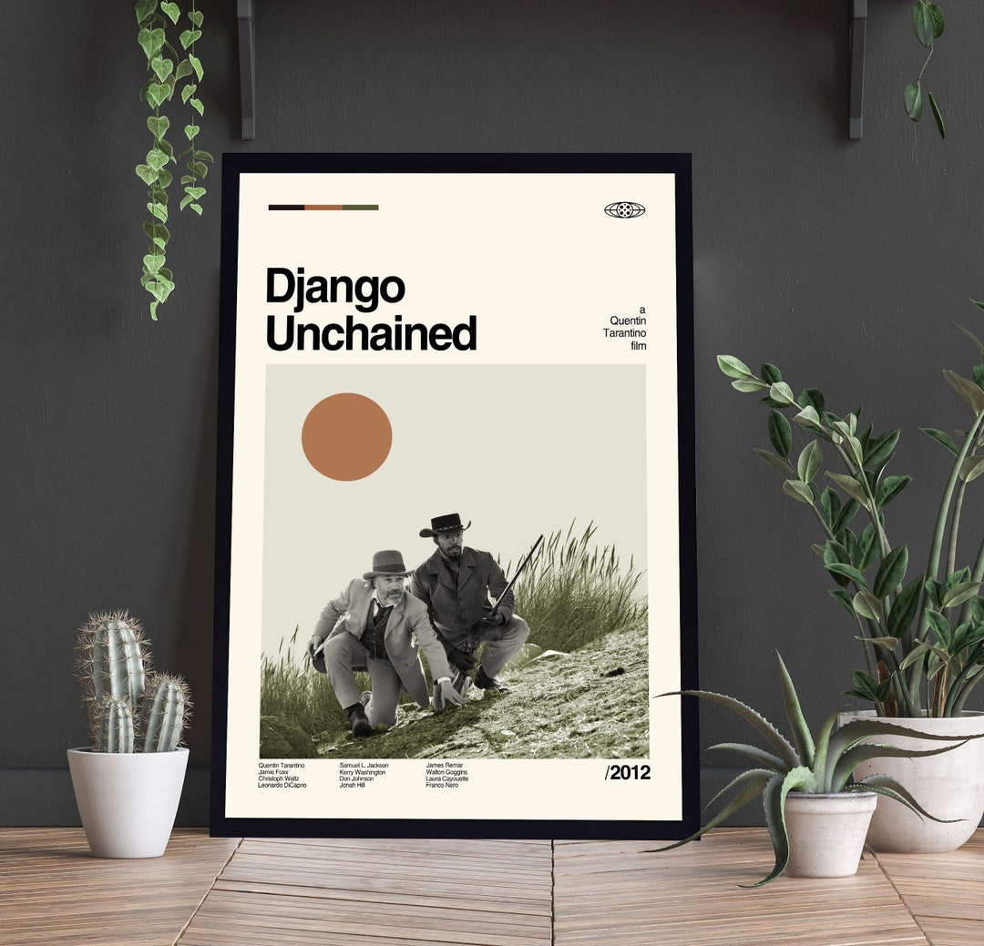 Django Unchained Poster, Quentin Tarantino, Modern Vintage, Modern Art ...