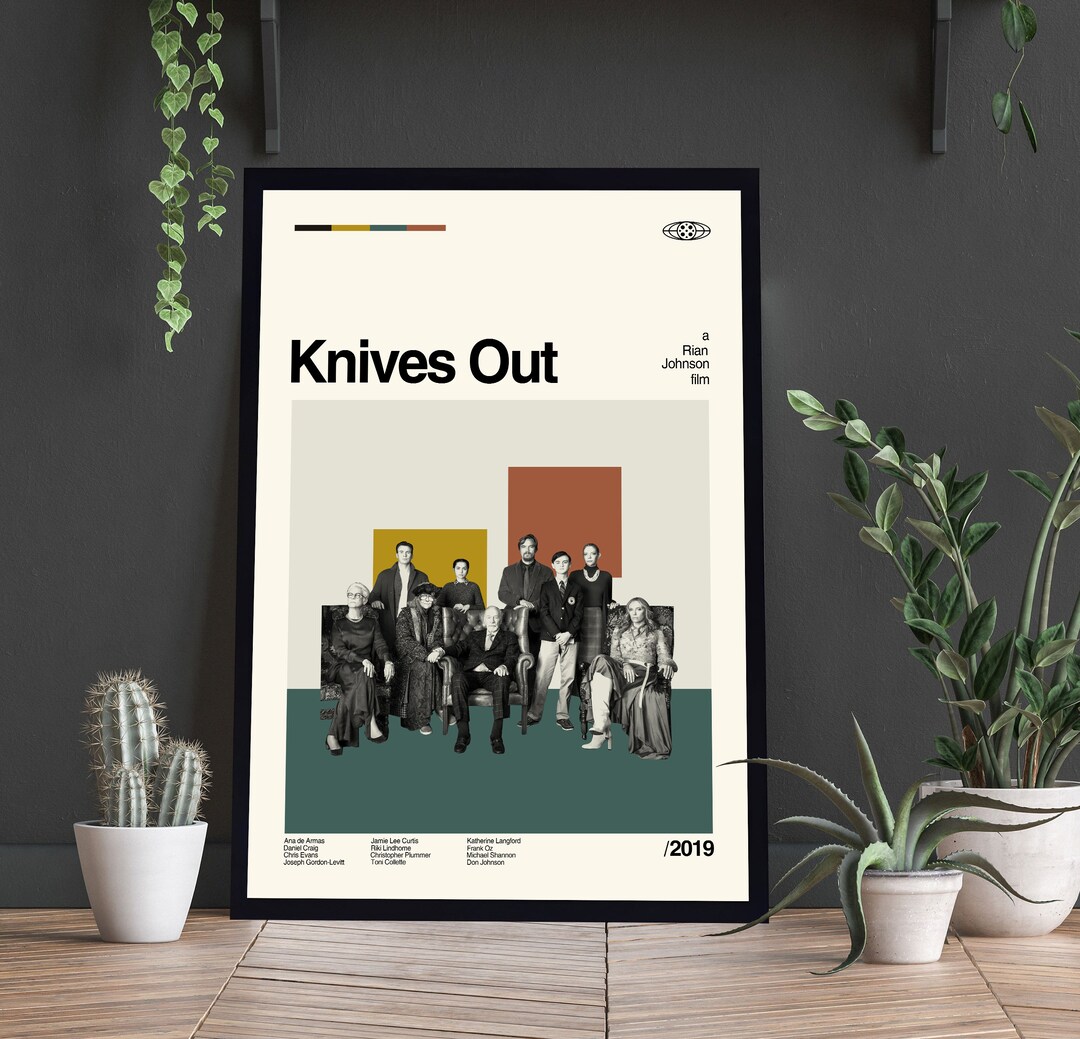 Knives Out Poster Knives Out Art Knives Out Print Abstract - Etsy