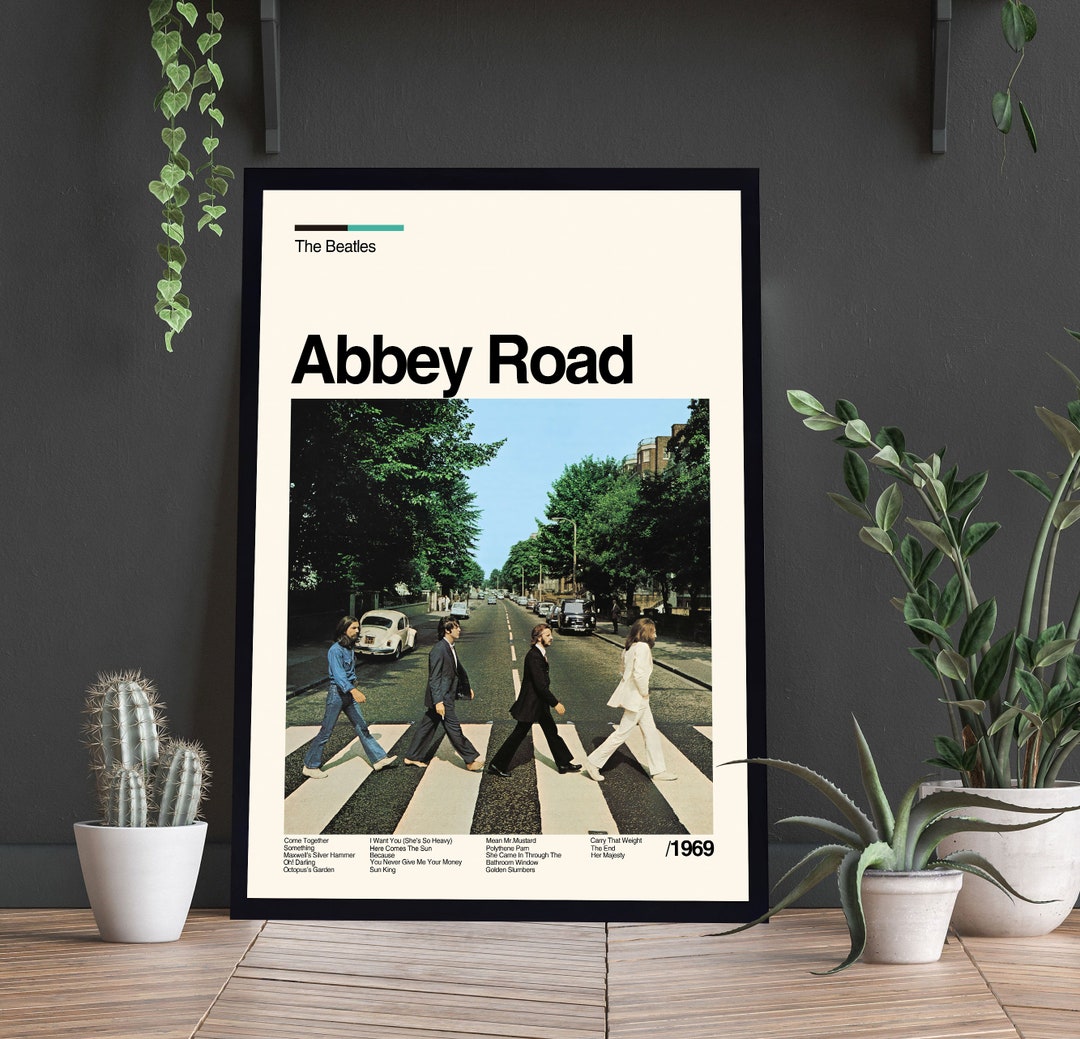 Abbey Road the Beatles Poster Abbey Road Poster Retro - Etsy