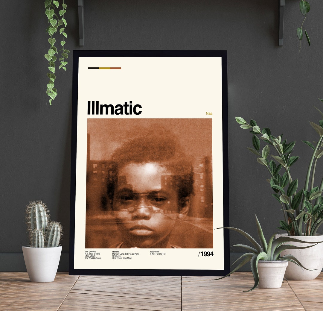 Nas, Illmatic, Custom Album Poster, Nas Poster, Custom Album, Minimalist Movie, High Quality ...