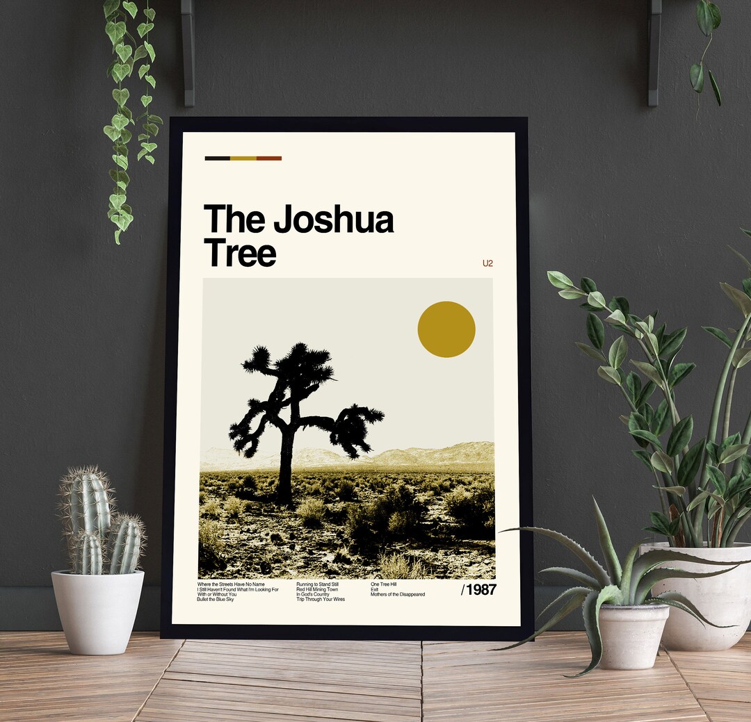The Joshua Tree Poster the Joshua Tree Print Minimalist - Etsy