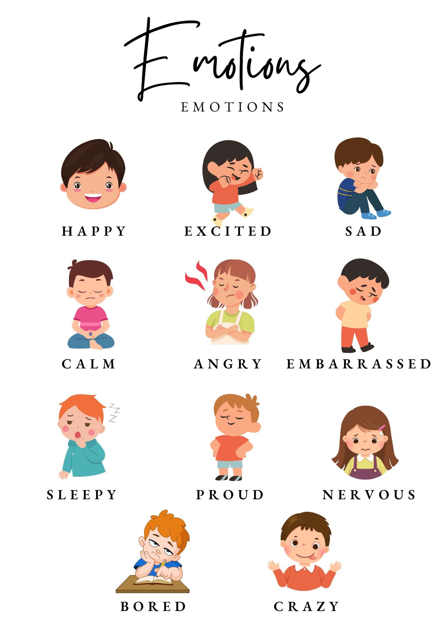 My Emotions Poster Digital Download - Etsy