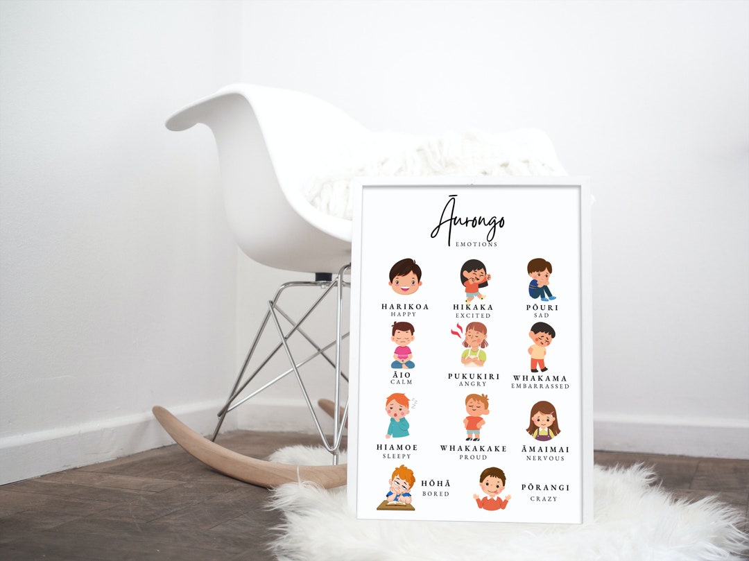 Āurongo emotions Digital Download Te Reo Maori - Etsy