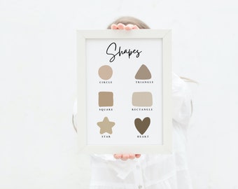 Shapes Template, Circle, Square, Fun, Learning, Homework, Creative ...