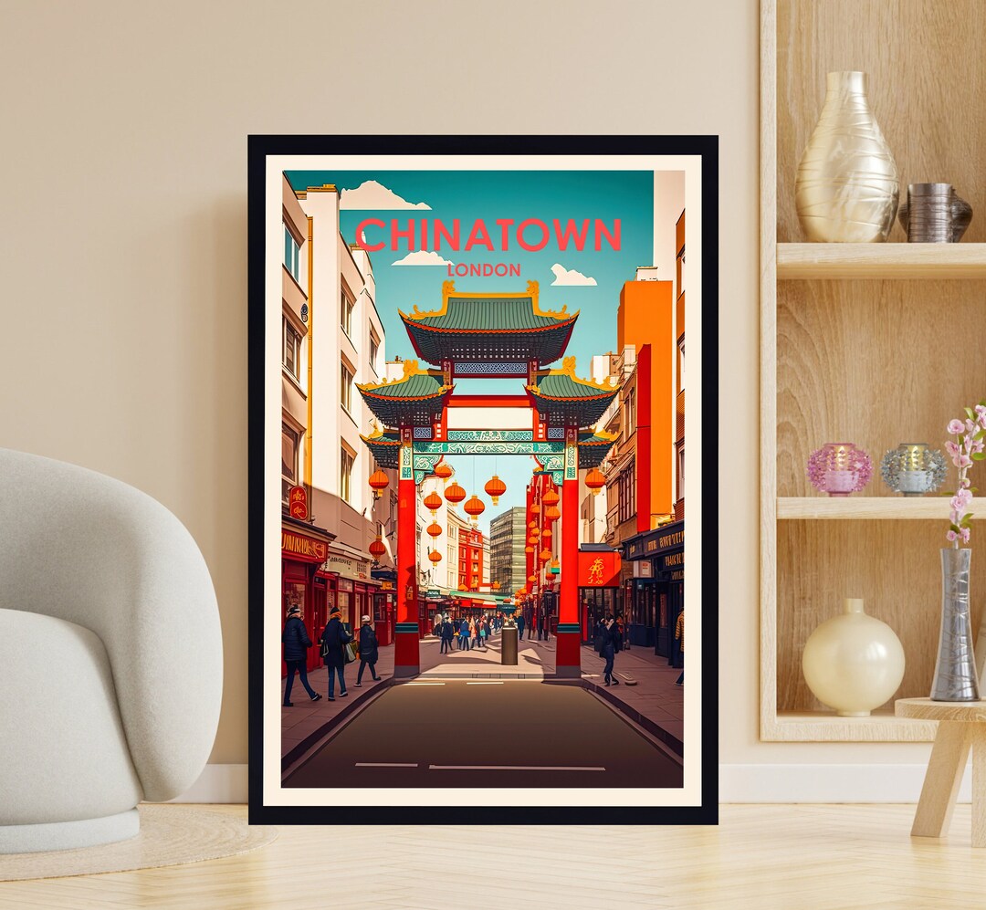 Chinatown Poster London Poster Chinatown Chinatown Art - Etsy