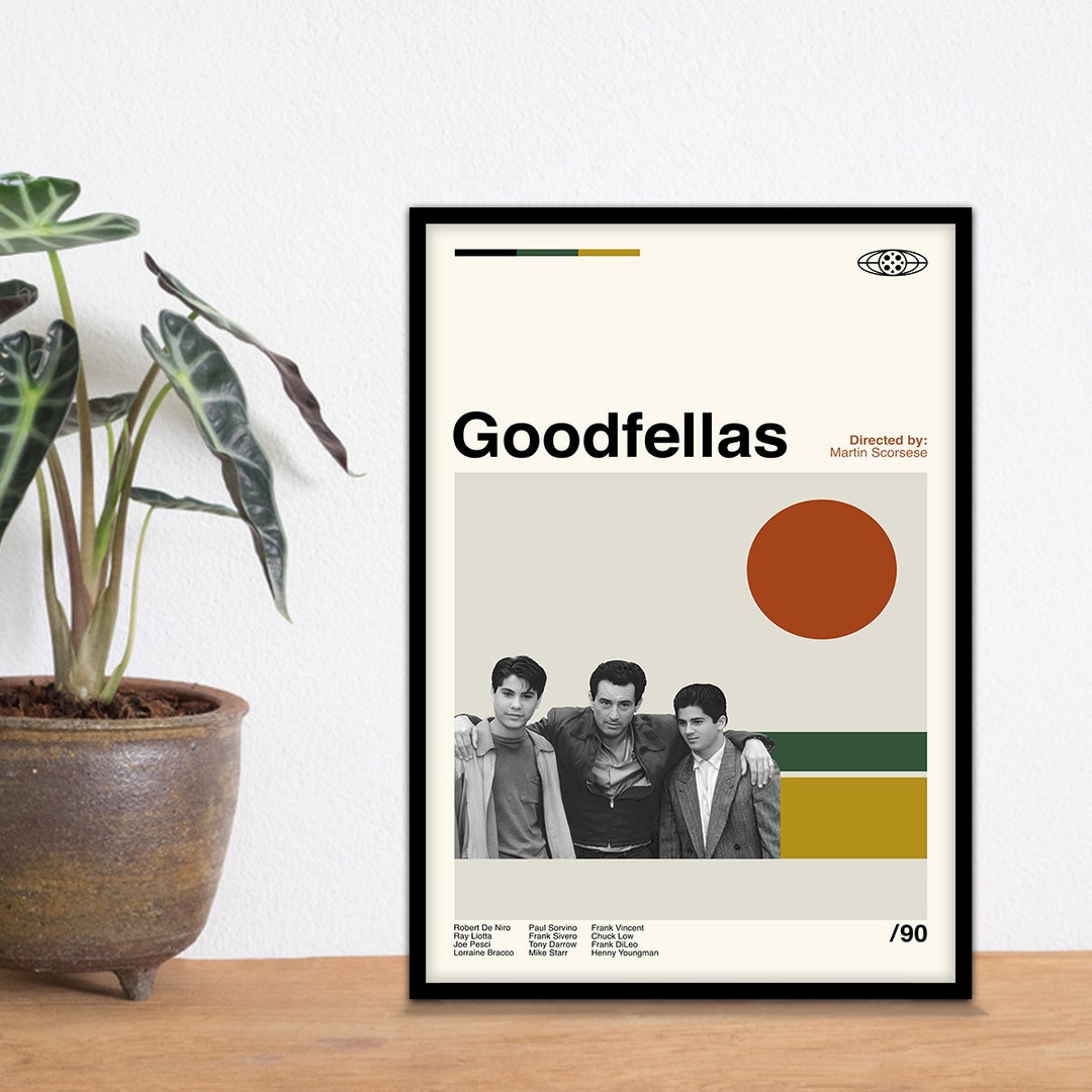 Goodfellas Poster, Martin Scorsese, Retro Movie Poster, Minimalist Art ...