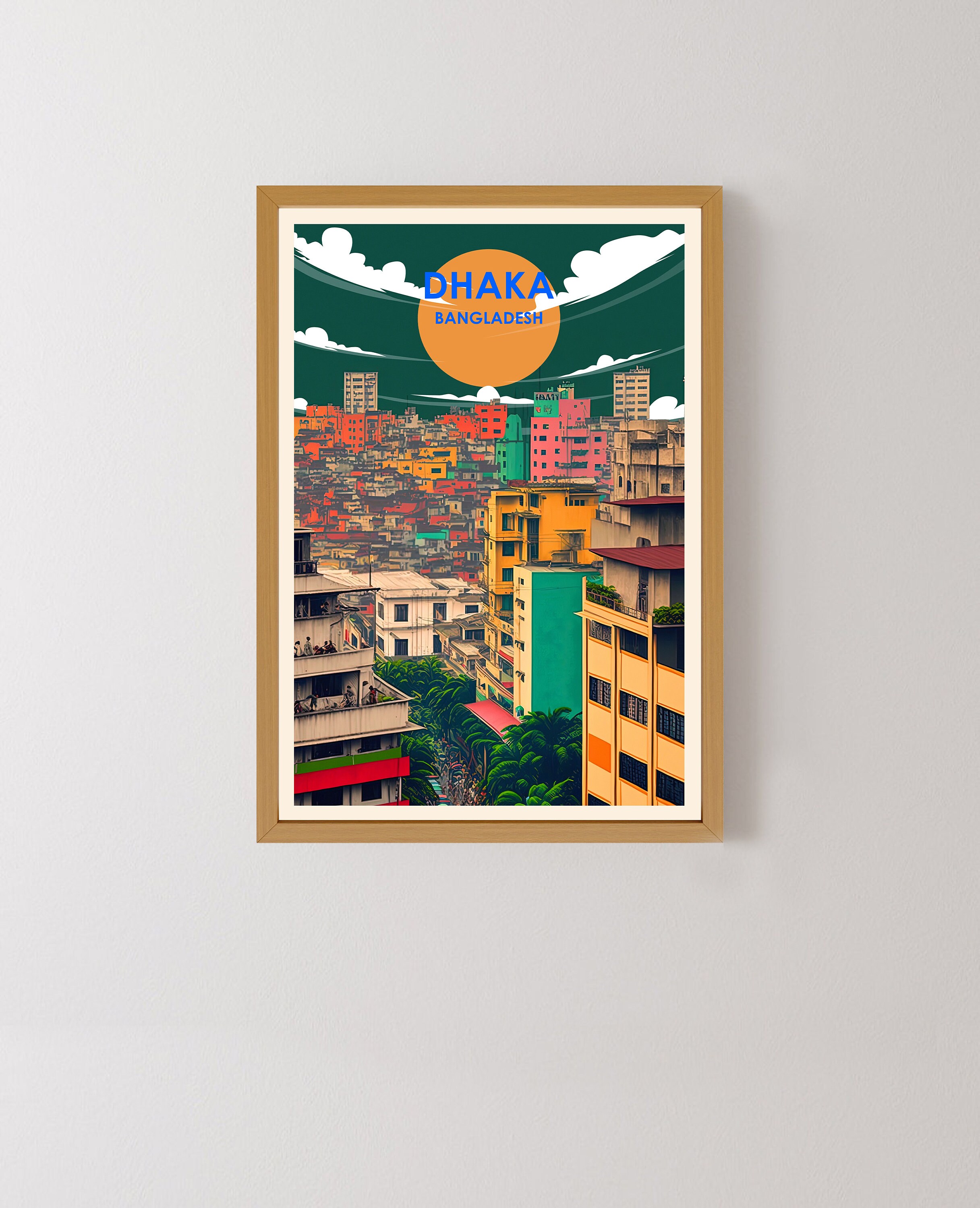 Dhaka Poster Bangladesh Art Dhaka Print Dhaka Art - Etsy