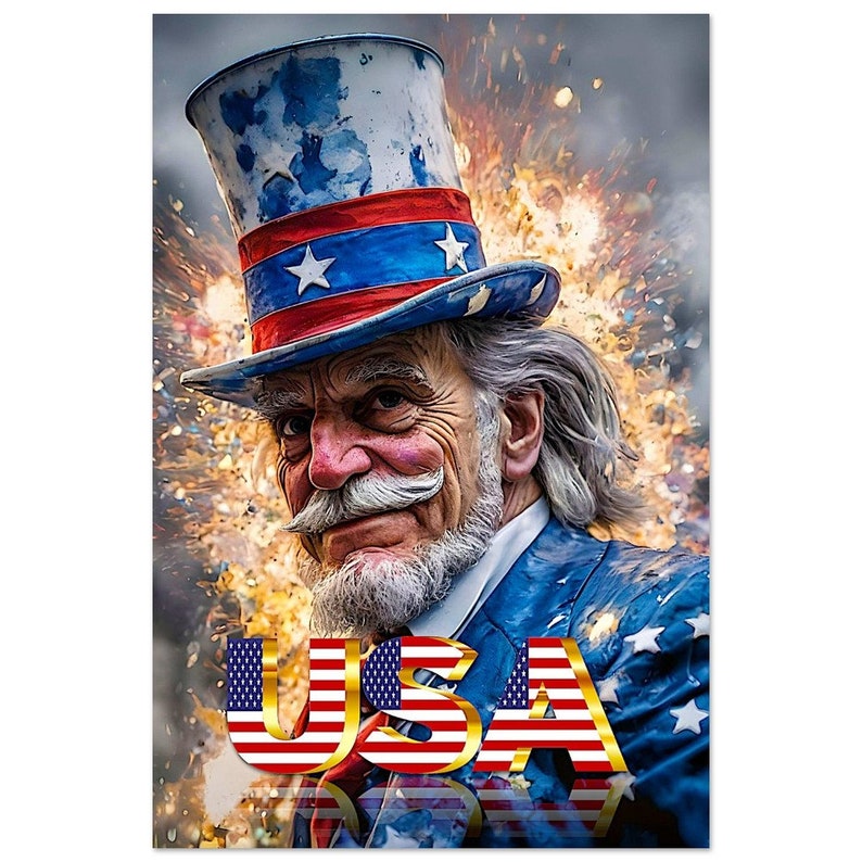 Iconic Uncle Sam Poster. Premium Semi-glossy Paper. Superb Poster of ...