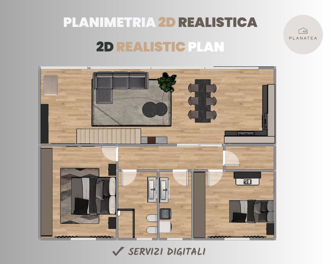 N.1 REALISTIC 2D PLANIMETRY - Etsy