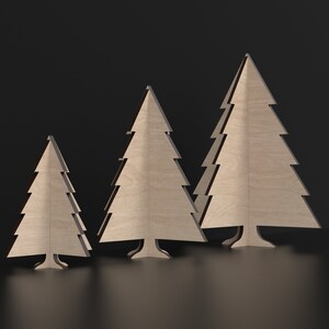 Free Standing Christmas Tree Svg Laser Cutting Files, Christmas Tree ...