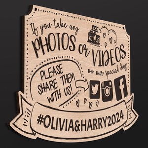 Wedding Social Media Sign SVG Laser Cut Files (digital Download) - Etsy UK