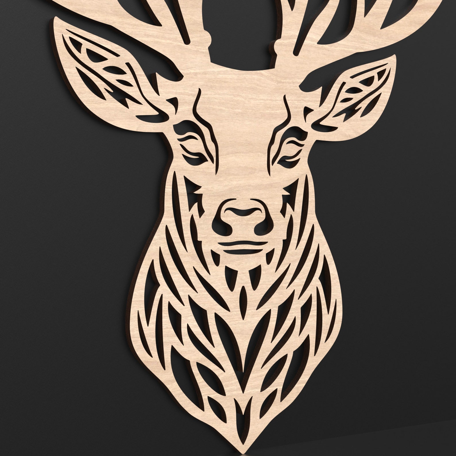 Stag / Deer Head Laser Cutting SVG File Deer Silhouette Laser - Etsy UK
