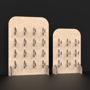 4 Keyring Stands With 2 Different Sizes and Styles, Keychain Stands Can ...