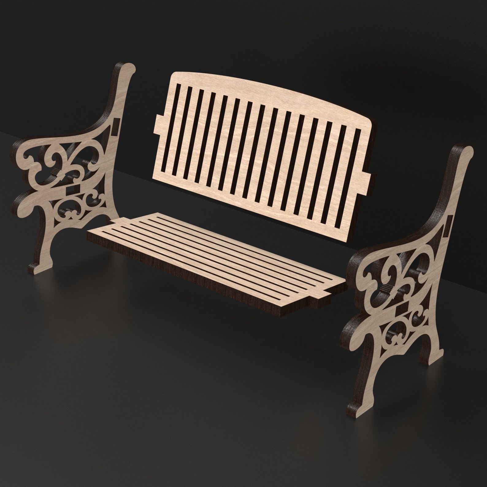 Memorial Bench and Memory Rocking Chair Svg Laser Cut Files - Etsy