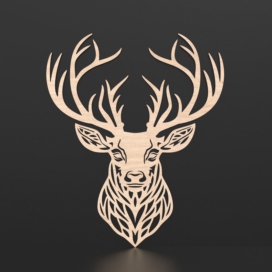 Stag / Deer Head Laser Cutting SVG File Deer Silhouette Laser - Etsy UK