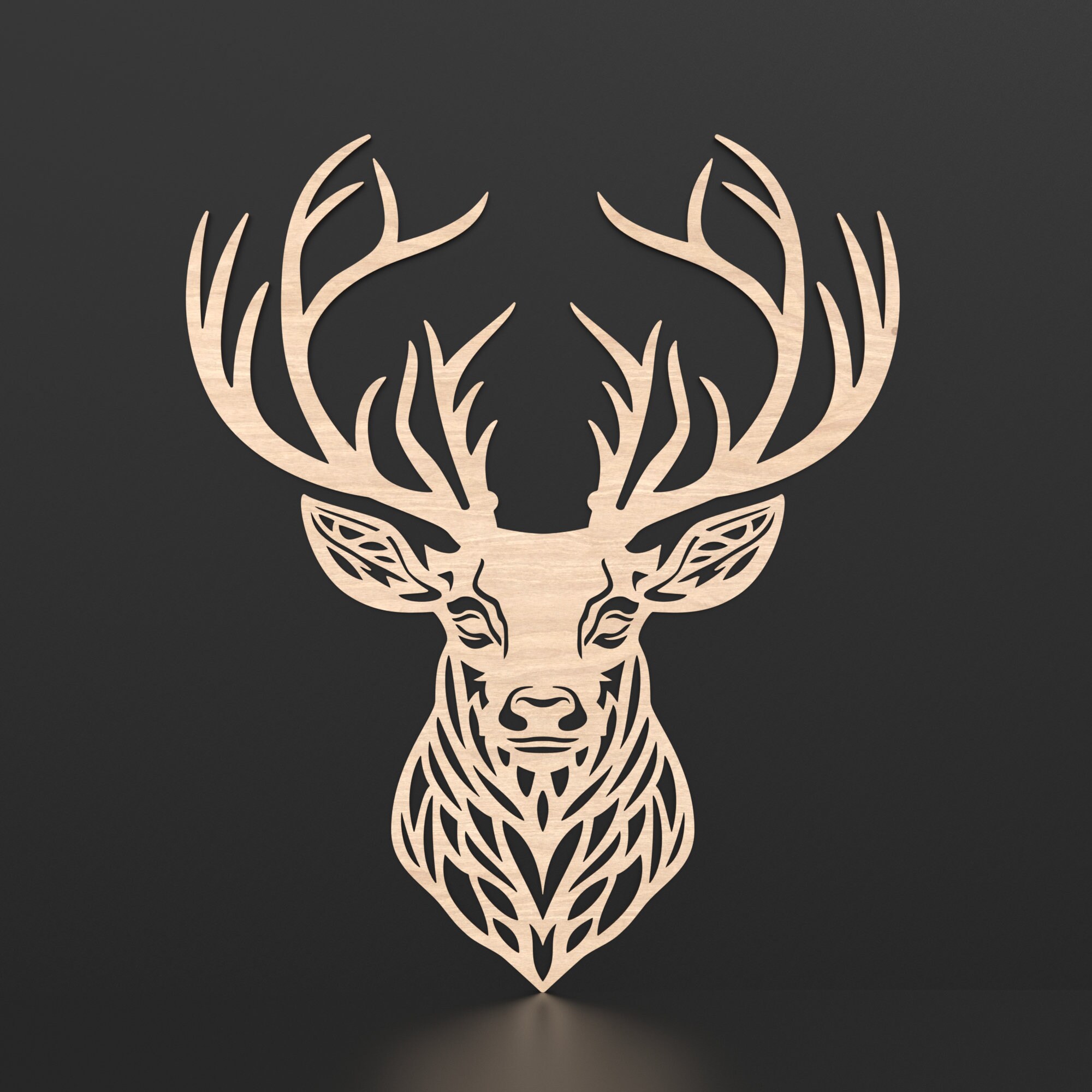 Stag / Deer Head Laser Cutting SVG File Deer Silhouette Laser - Etsy UK