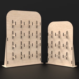 4 Keyring Stands With 2 Different Sizes and Styles, Keychain Stands Can ...