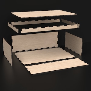 8 Large Wooden Box Svg Laser Cutting Files With Lid Perfect for Memory ...