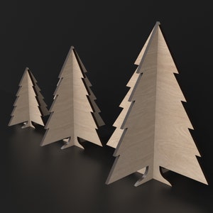 Free Standing Christmas Tree Svg Laser Cutting Files, Christmas Tree ...