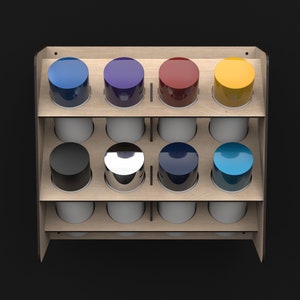 Spray Paint Wall Storage Organizer SVG Laser Cutting Files - Spray ...