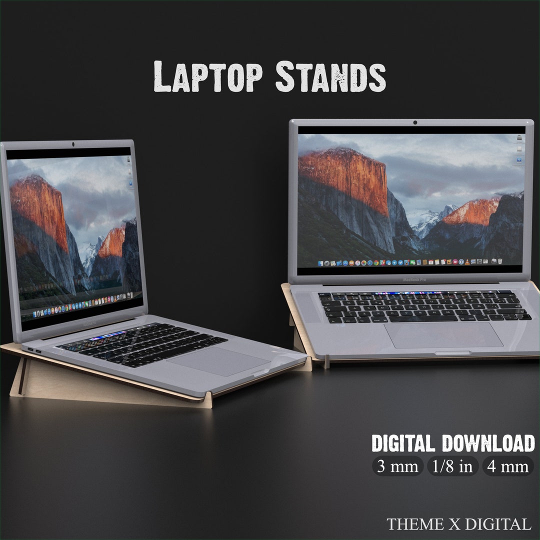 4 Customizable Laptop Stand Svg Laser Cutting Files - Versatile Laptop ...