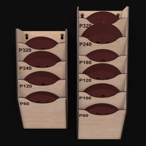 Sanding Disc Holder Garage Storage SVG Laser Cutting Files - Sandpaper ...