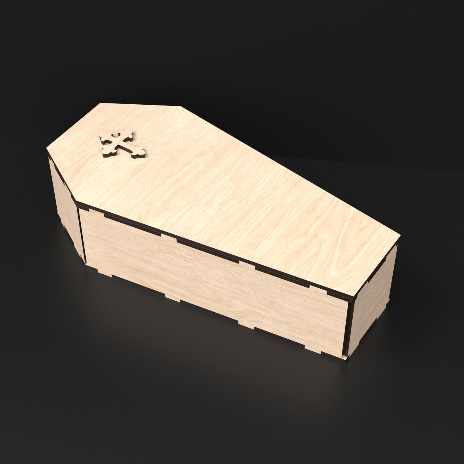 3D Coffin Svg Laser Cut Files Coffin Box Svg Laser Cutting - Etsy UK