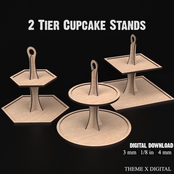 3 Tier Cake Stand - Etsy UK