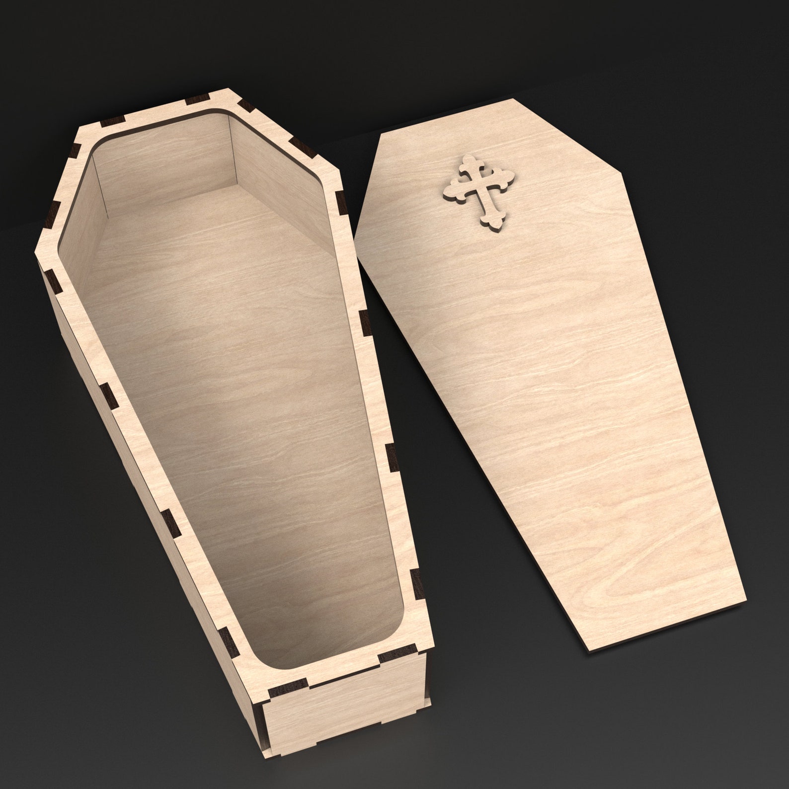 3D Coffin Svg Laser Cut Files Coffin Box Svg Laser Cutting - Etsy UK