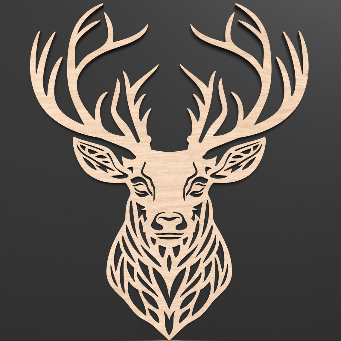 Stag / Deer Head Laser Cutting SVG File Deer Silhouette Laser - Etsy UK