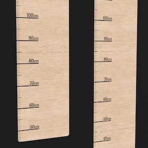 Kids Growth Chart Ruler SVG Laser Cutting Files - Family Growth Chart ...