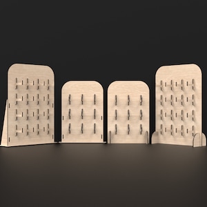 4 Keyring Stands With 2 Different Sizes and Styles, Keychain Stands Can ...