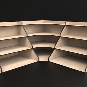 Desk Organizer Shelves Modular Workstation Svg Laser Cut Files ...