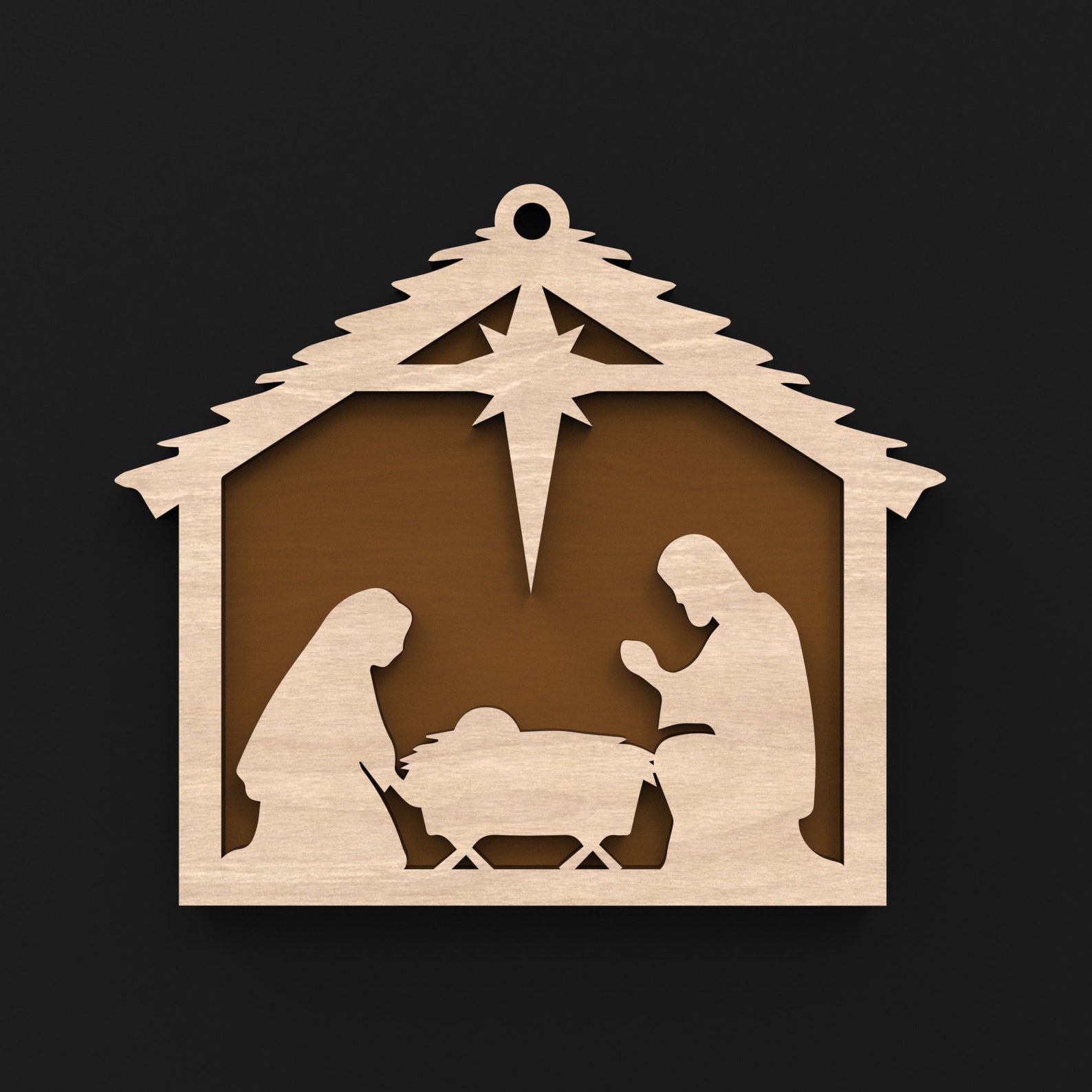 Nativity Svg Laser Cutting Files for Glowforge, Nativity Scene Svg ...