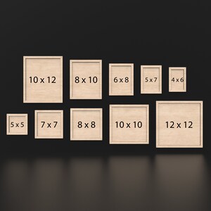 10x Picture Frame Svg Laser Cutting Files, Square and Rectangle Photo ...