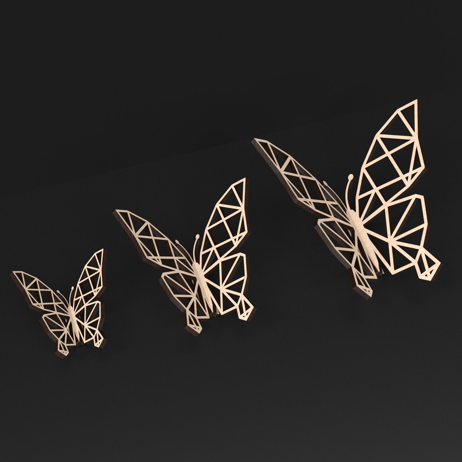 3D Butterfly Svg Laser Cutting Files Wooden Butterfly 3D Svg - Etsy ...
