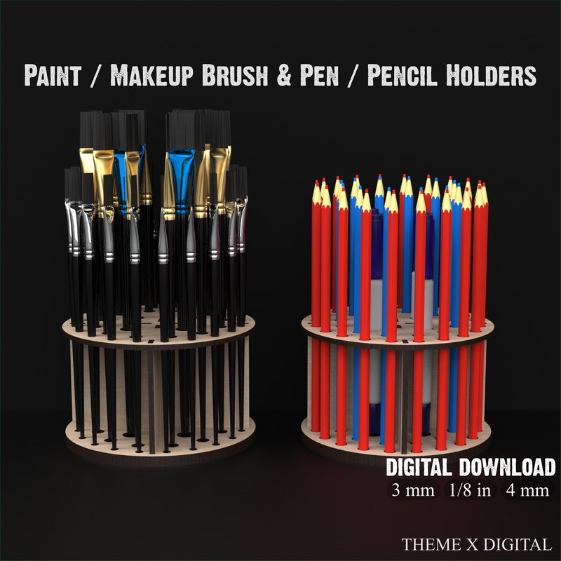 Paint Pens Holder Files - Etsy