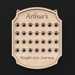 Weight Loss Tracker Svg Laser Cutting Files - Weight Loss Chart Svg ...